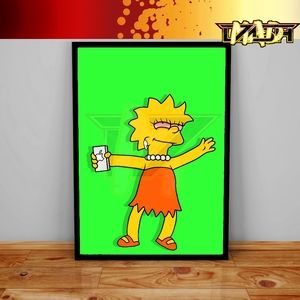 Disney | Art | Custom Lisa Simpson Apple Iphone Poster 9s Simpsons ...